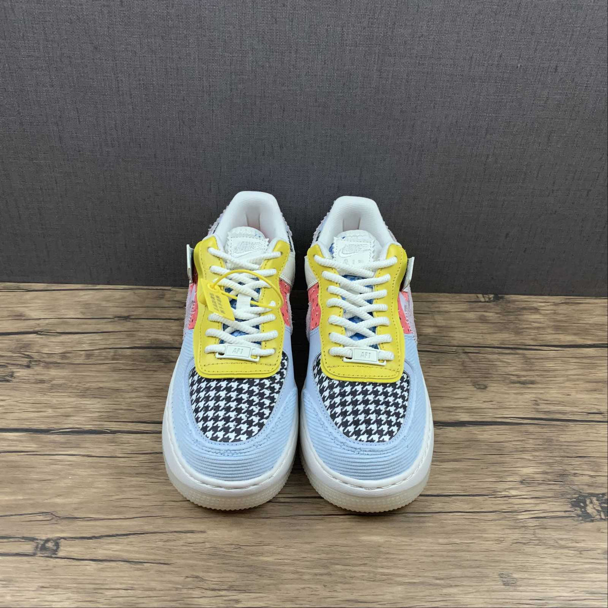 Air Force 1 Shadow Multi Print Houndstooth Bright Citron DM8076-100 – juanma-shop