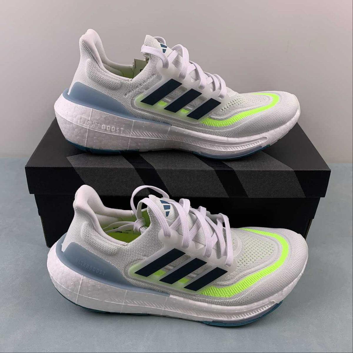Adidas UltraBoost Light Cloud White Arctic Night Lucid Lemon IE1768 ...