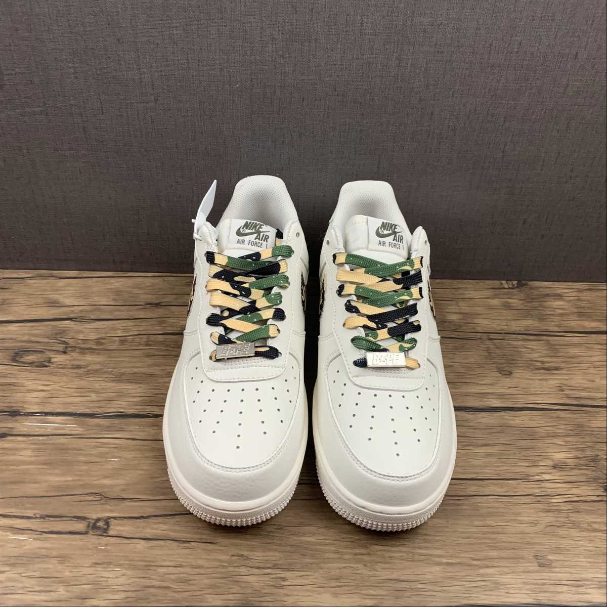 Bape x Nike Air Force 1 07 Low Camouflage White Green AA1365-118 ...